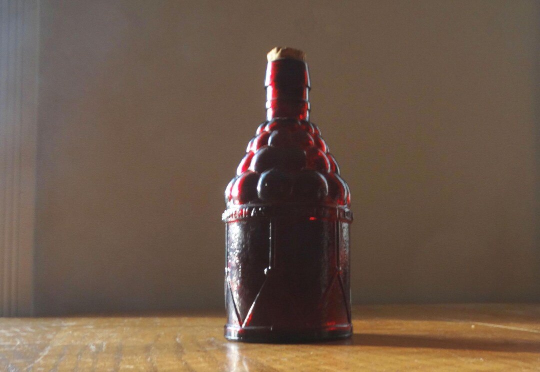 Vintage Ruby Red Mcgiver's Bitters Bottle, Wheaton NJ - Etsy