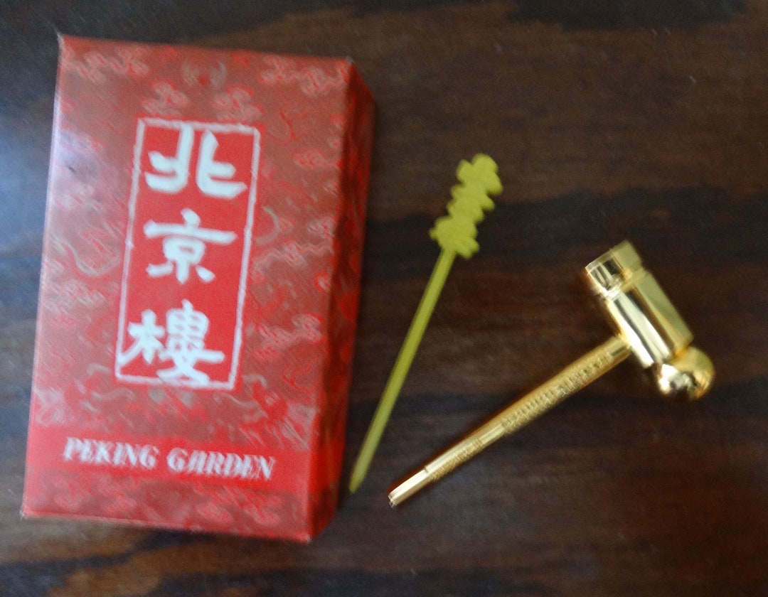 Souvenir Beggar's Chicken Mallet and Swizzle Stick, Peking Garden ...