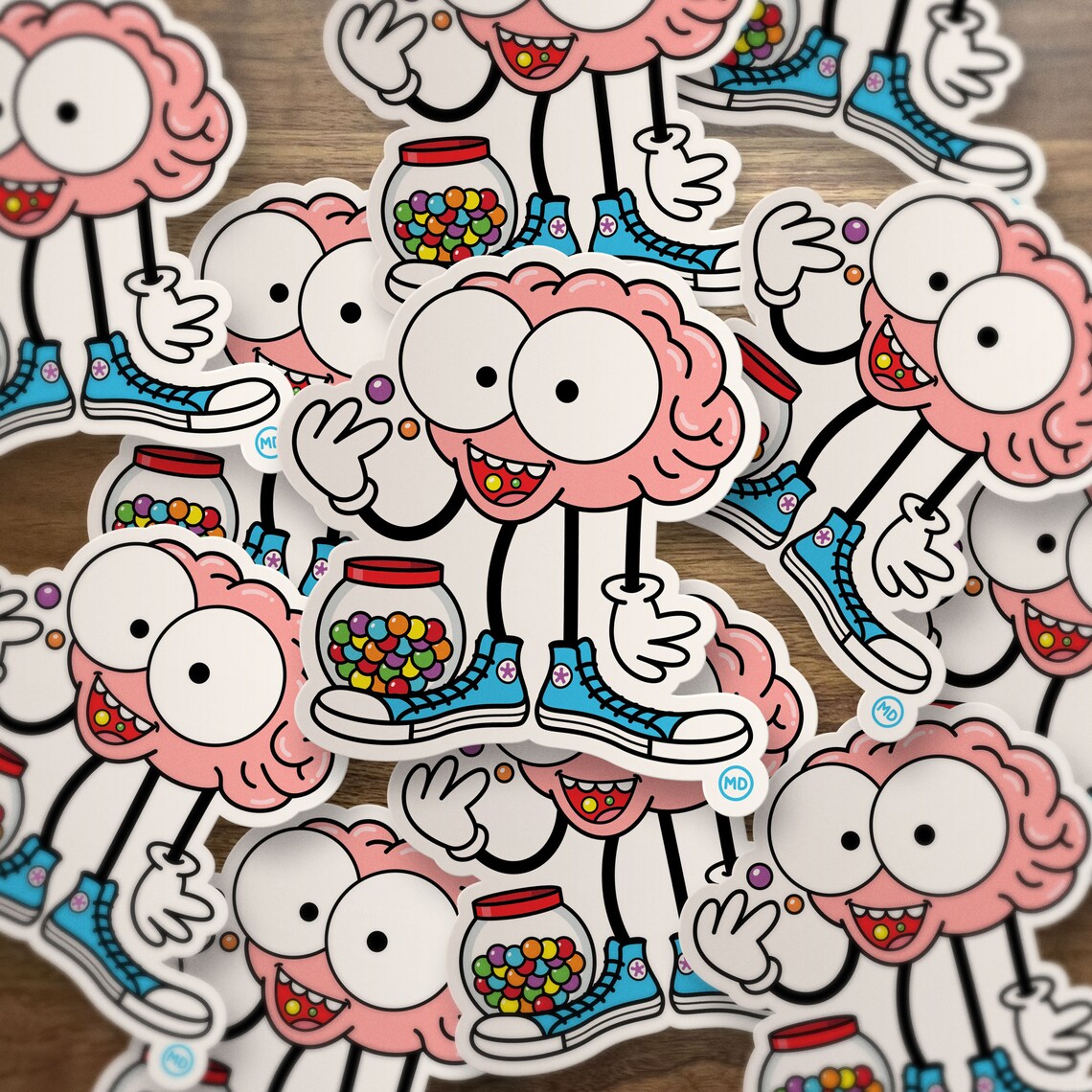 Brain Candy Brain Eating Candy Vinyl Sticker Gumballs | Etsy