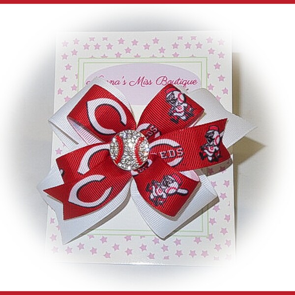 Baseball Hair Bow - Etsy