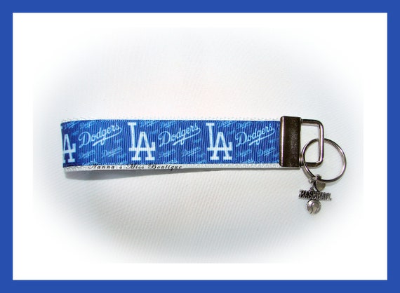 Los Angeles Dodgers Inspired Baseball FOB Keychain Keychain | Etsy