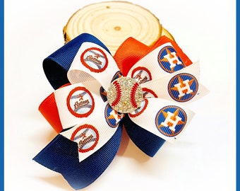 Astros Hair Bows - Etsy