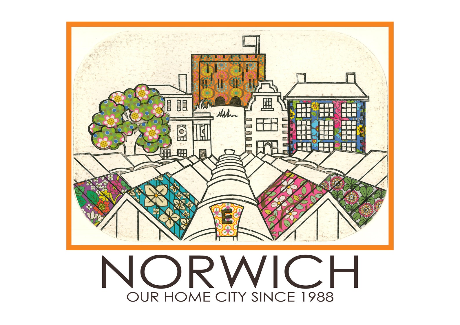 Personalised Norwich Travel Poster A4 Art Bespoke Christmas - Etsy
