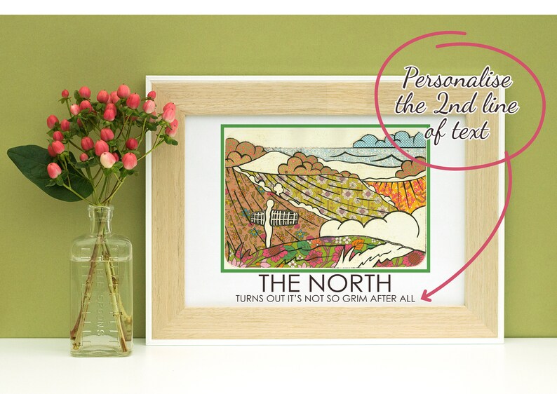 Personalised the North Travel Poster A4 Art Bespoke Christmas - Etsy