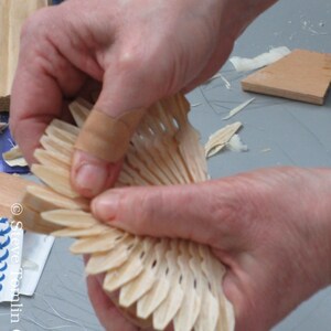 How to Make Fan Birds - Carving Instructions - Etsy