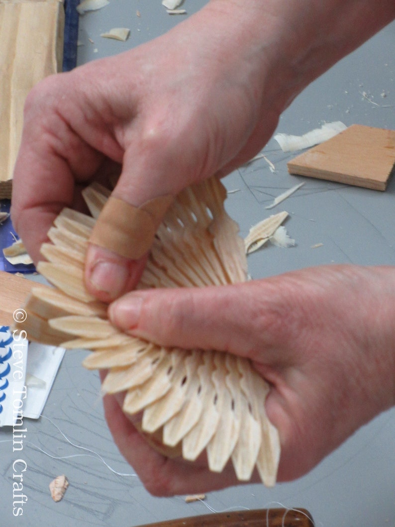How to Make Fan Birds - Carving Instructions - Etsy