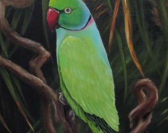 Parrot painting | Etsy