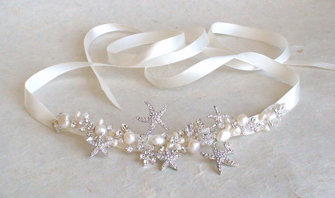 Starfish Headband. Bridal Headpiece. Bridal Hair Accessories. Wedding ...