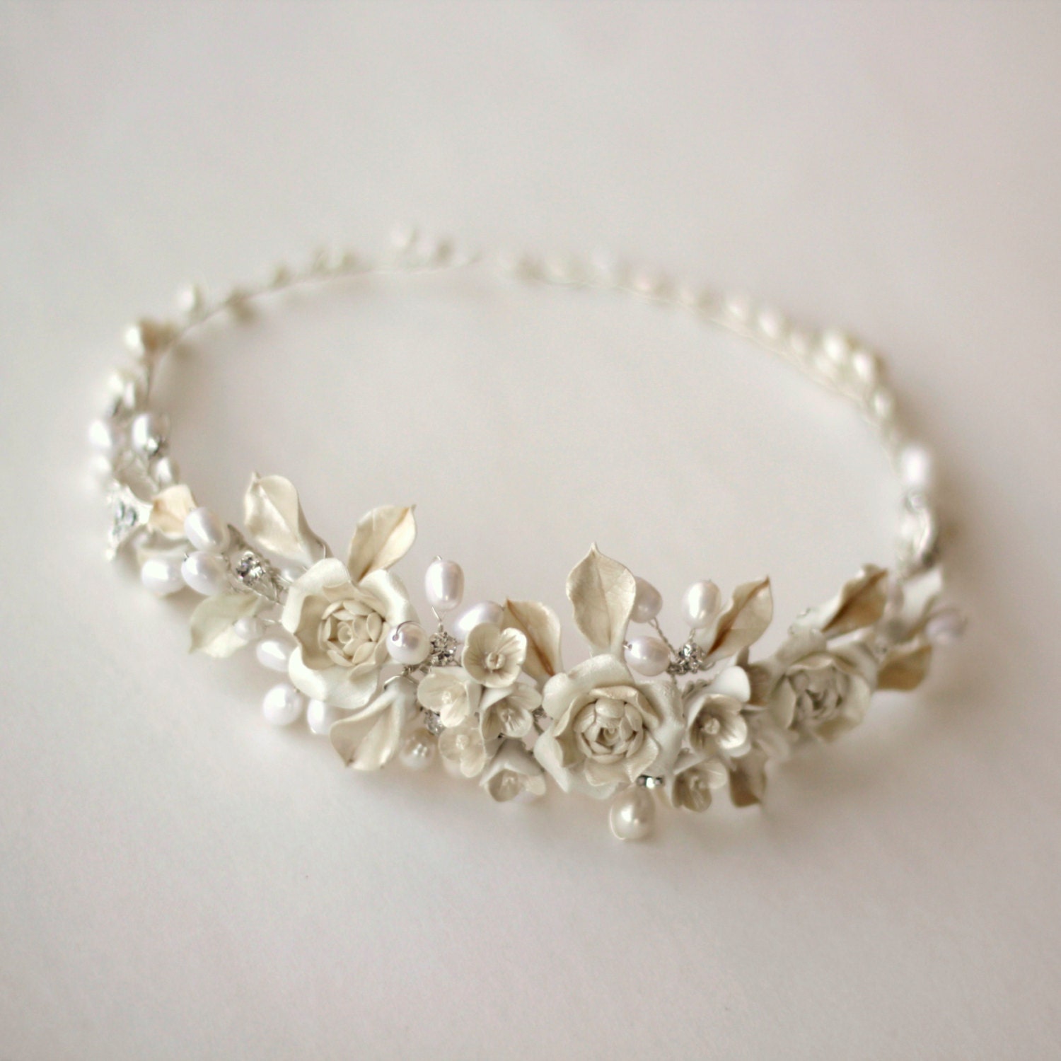 Wedding Hair Wreaths. Wedding Tiara. Bridal Headpiece. Wedding - Etsy