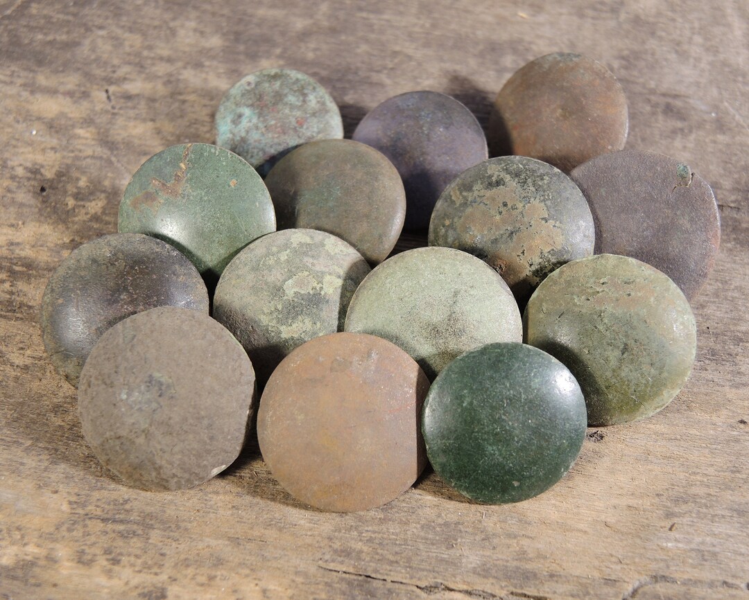 Antique Brass Button, Dig Finds, Round Button With Leg, Primitive ...