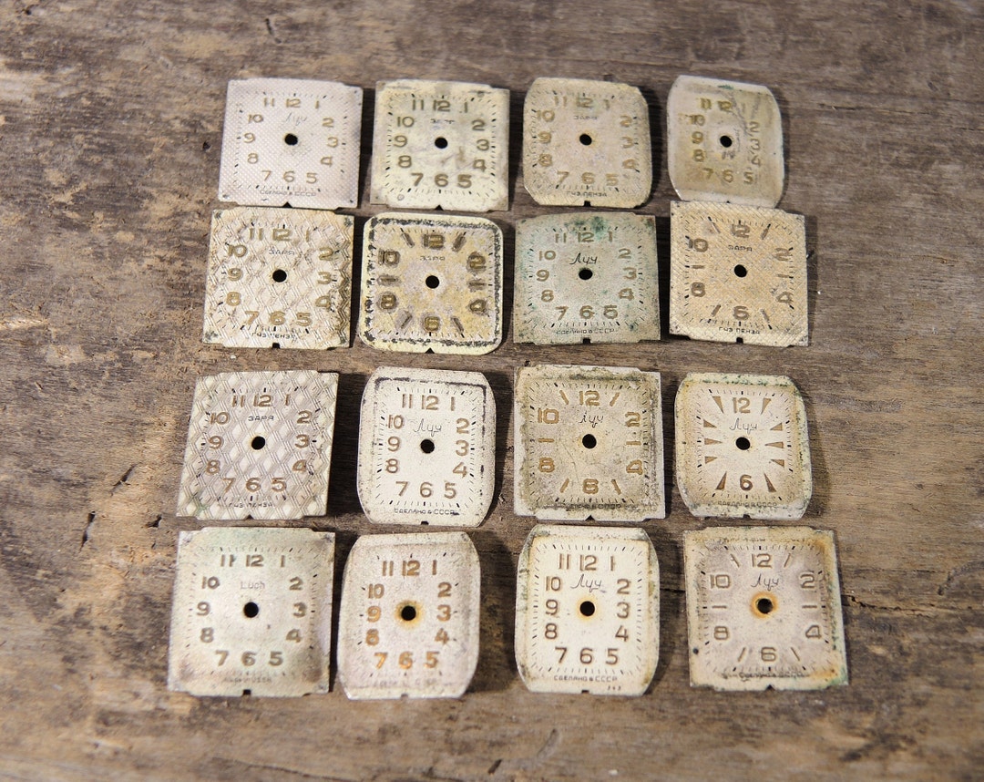 Vintage Small Watch Faces, Mid Century Watch Dials From Tiny Mechanical ...