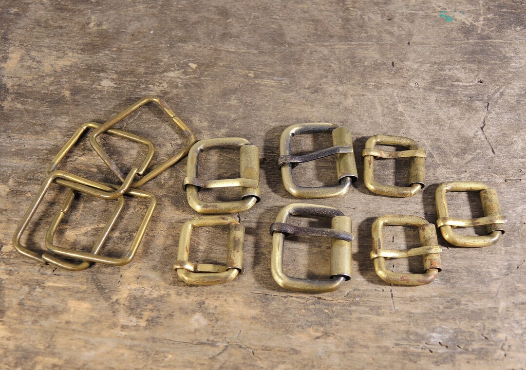 Vintage Military Brass Belt Buckle, Uniform Supplies 7 Ps - Etsy