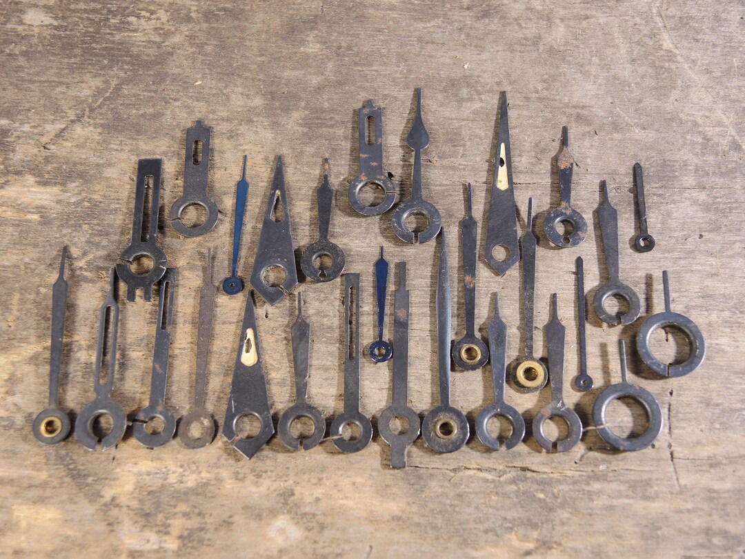 Vintage Different Clock Hands Black Hands From Old Alarm Clocks Set of ...