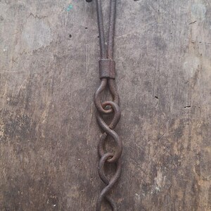 Antique Primitive Door Lock, Metal Rustic Chain Hook, Old Door Hardware ...