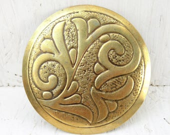 Round brass plate | Etsy