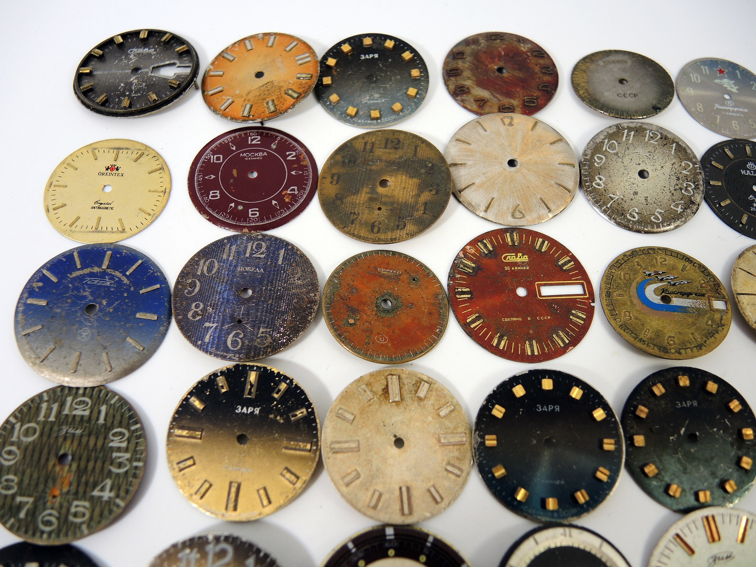 Vintage Big Watch Faces Different Dials From Old Soviet - Etsy