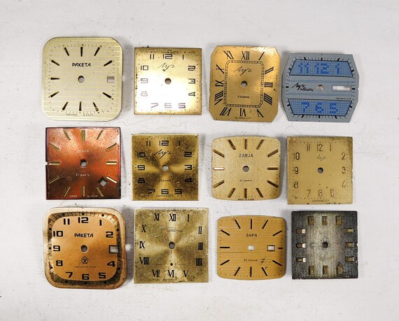Big Square Watch Faces From Mechanical Soviet Wrist Watches | Etsy
