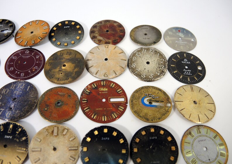Vintage Big Watch Faces Different Dials From Old Soviet - Etsy