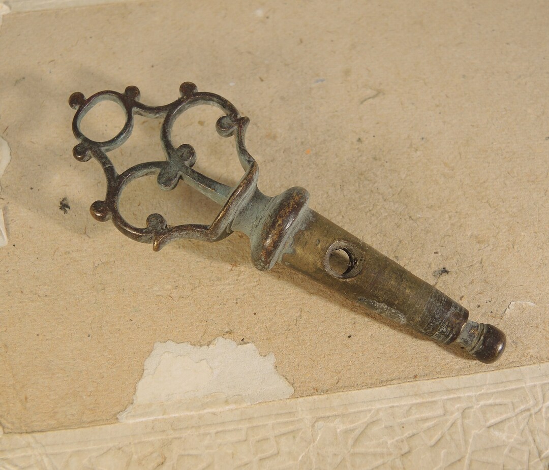 Antique Spigot Key, Big Samovar Key, Ancient Brass Decorative Key ...
