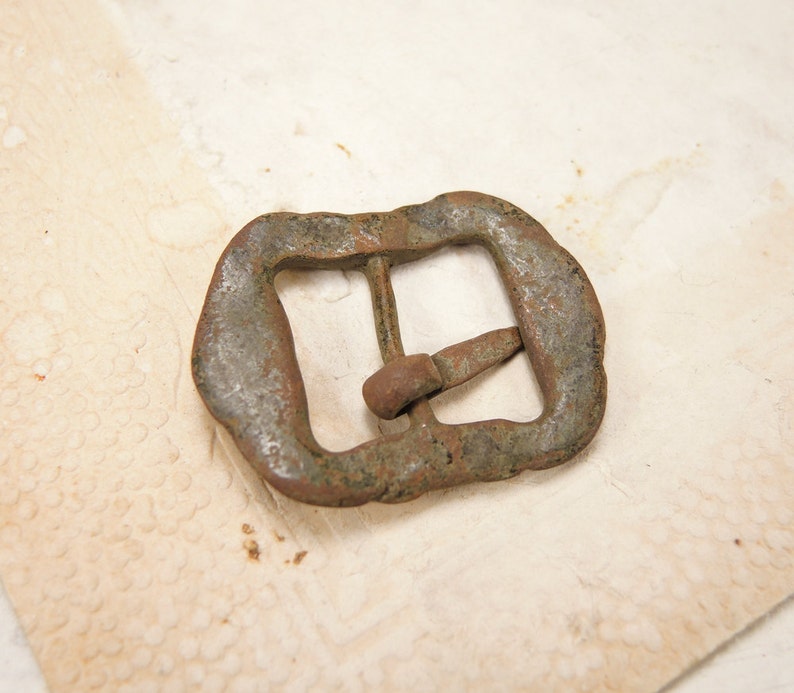 a72b Archaeological Finds Antique Brass Buckle Charm Finding Plate ...