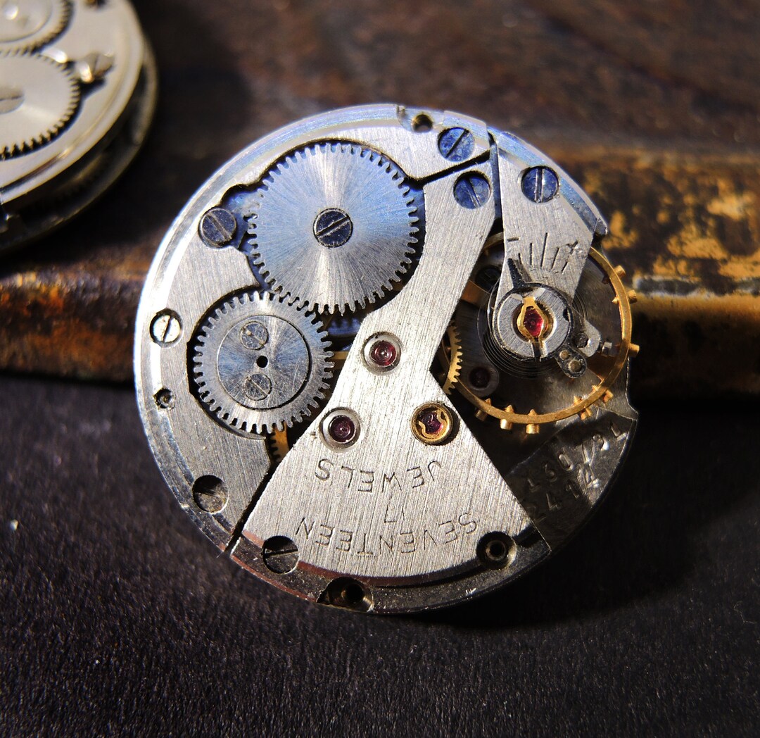 Vintage Watch Movements Mechanism From Soviet Wrist Watch Poljot 1mchz ...