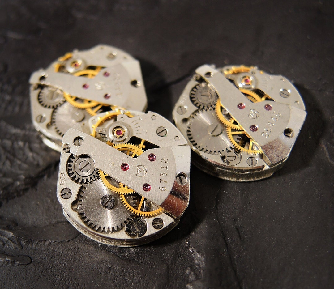 Vintage Watch Movements From Soviet Women's Wrist Watches Small Watch ...