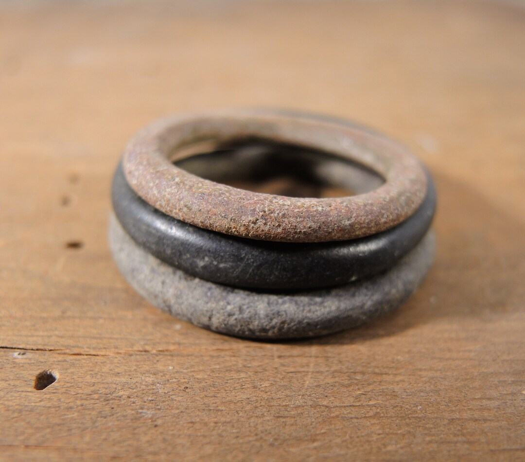 Antique Big Brass Rings Ancient Bronze Ring Dig Finds Round Connector ...
