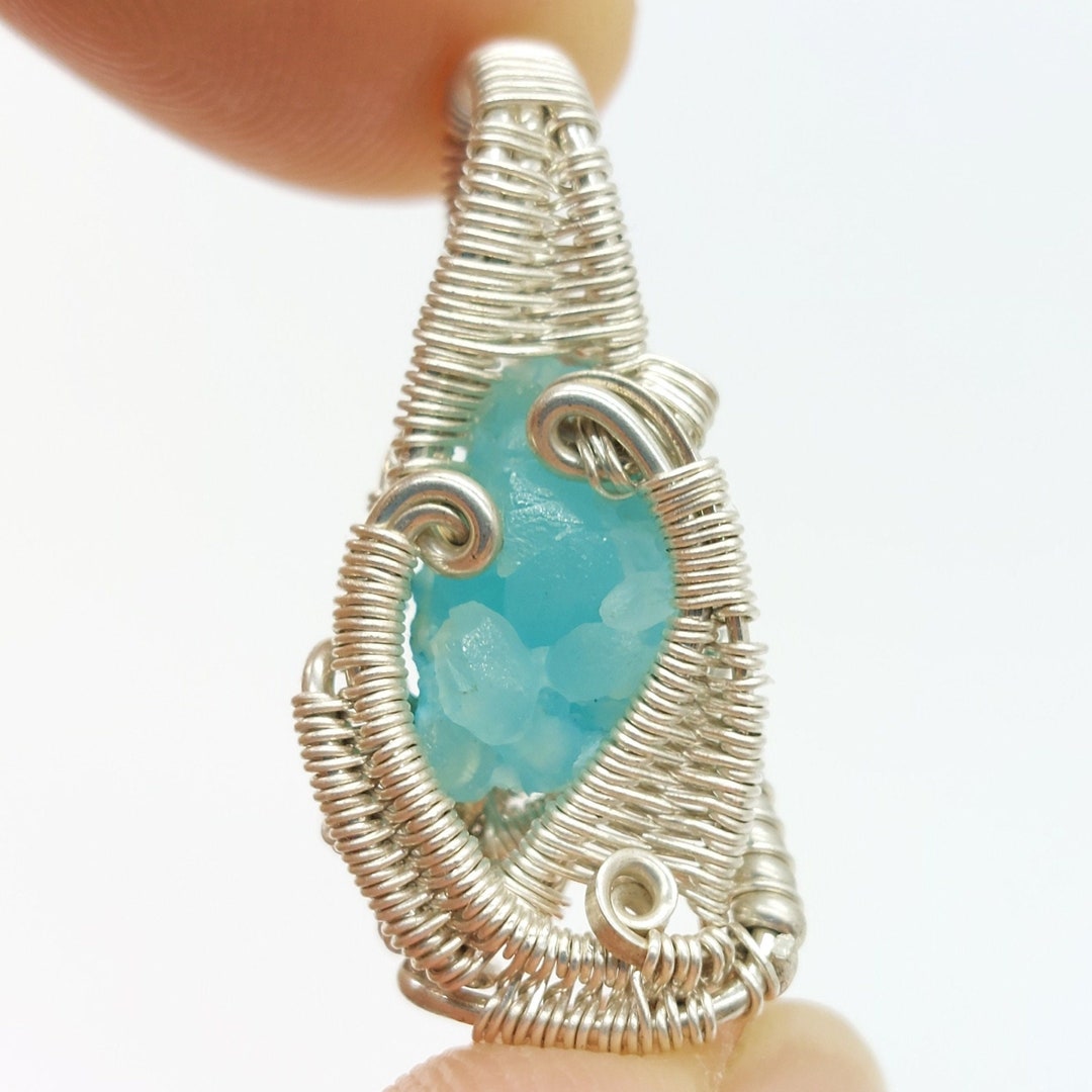 Kelly Mine Smithsonite, Smithsonite Pendant, Smithsonite Jewelry, Blue ...