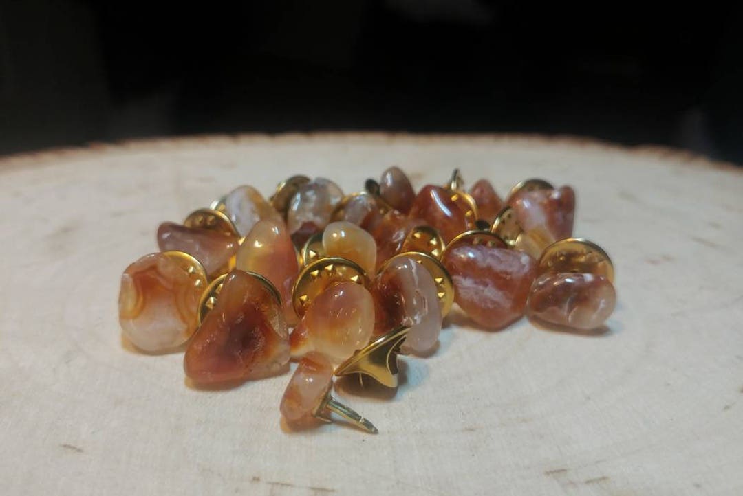 Fire Agate Hat Pin, Quartz Hat Pins, Crystal Hat Pins, Hat Pins, Fire ...
