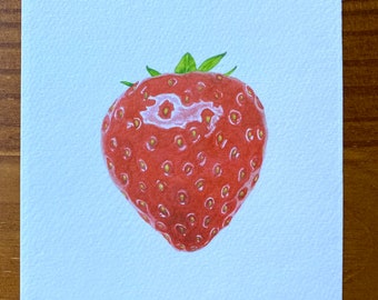 Strawberry Watercolor [DIGITAL PRINT] - Etsy