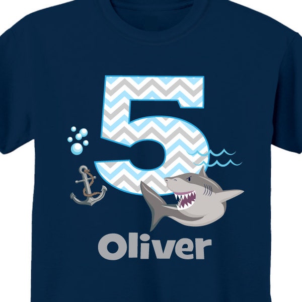 Shark 5th Birthday Invitation - Etsy