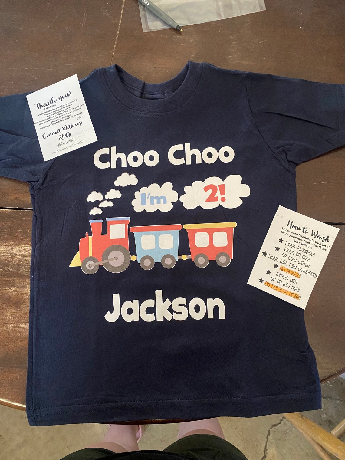 Choo Choo 2nd Birthday Shirts and Tshirts Navy Blue Tees - Etsy