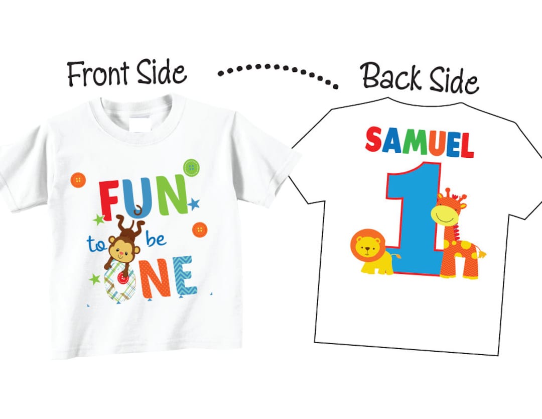 1st Birthday Shirts Fun to Be One Shirts and Tshirts for 1st Birthday ...