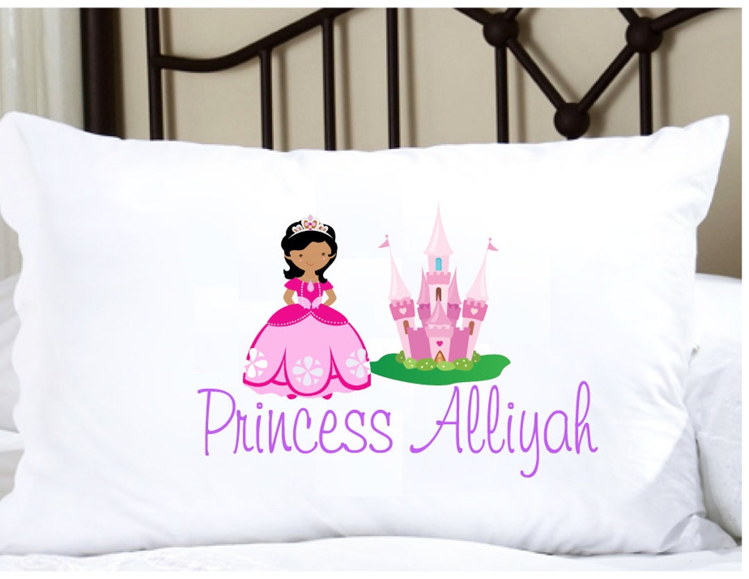 Personalized Pillowcase With Cute Girls Name and African American ...