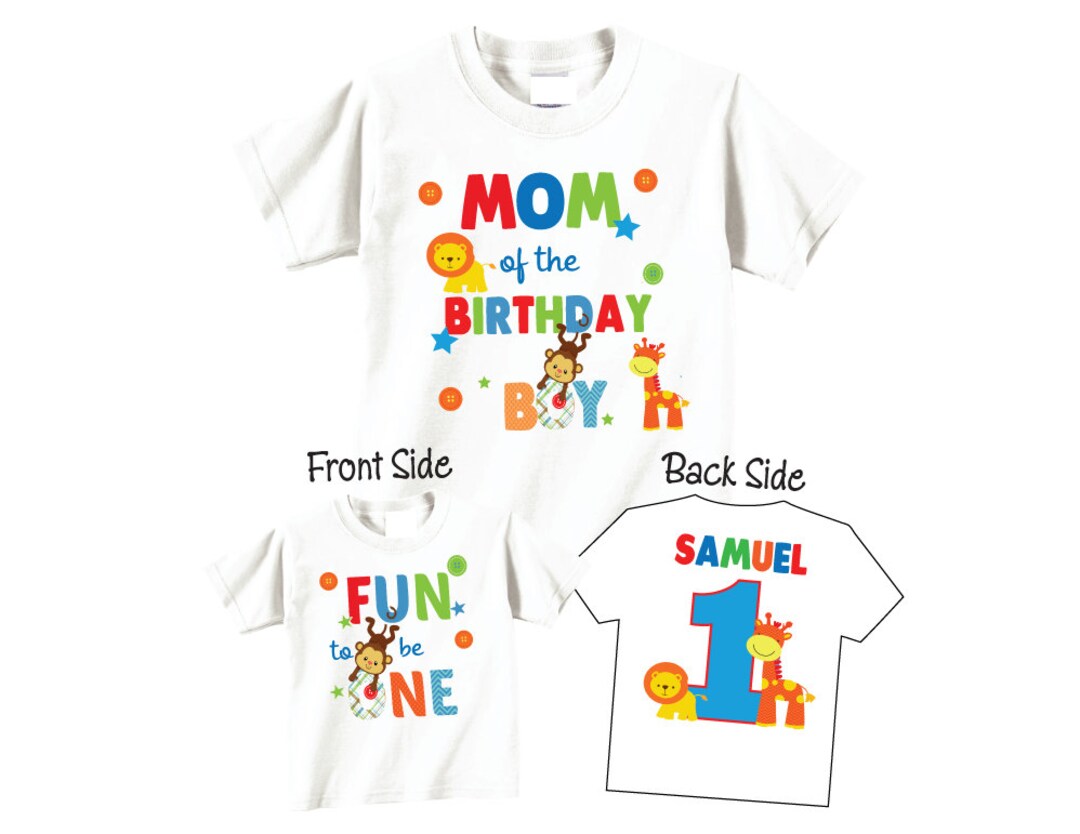 2 Shirt Set 1st Birthday or ANY AGE Fun to Be One Shirts for - Etsy