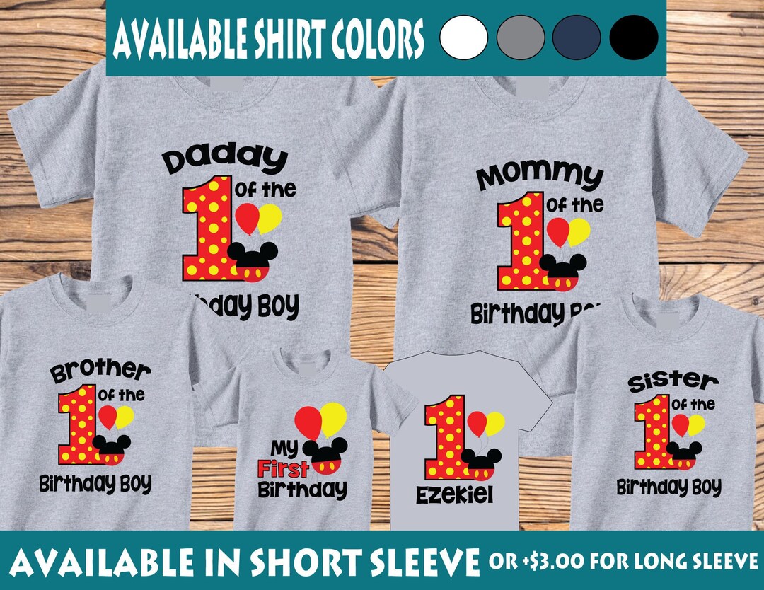 1 or 2 Shirts Birthday Shirts, Cute Family Birthday Shirt Set, Birthday ...