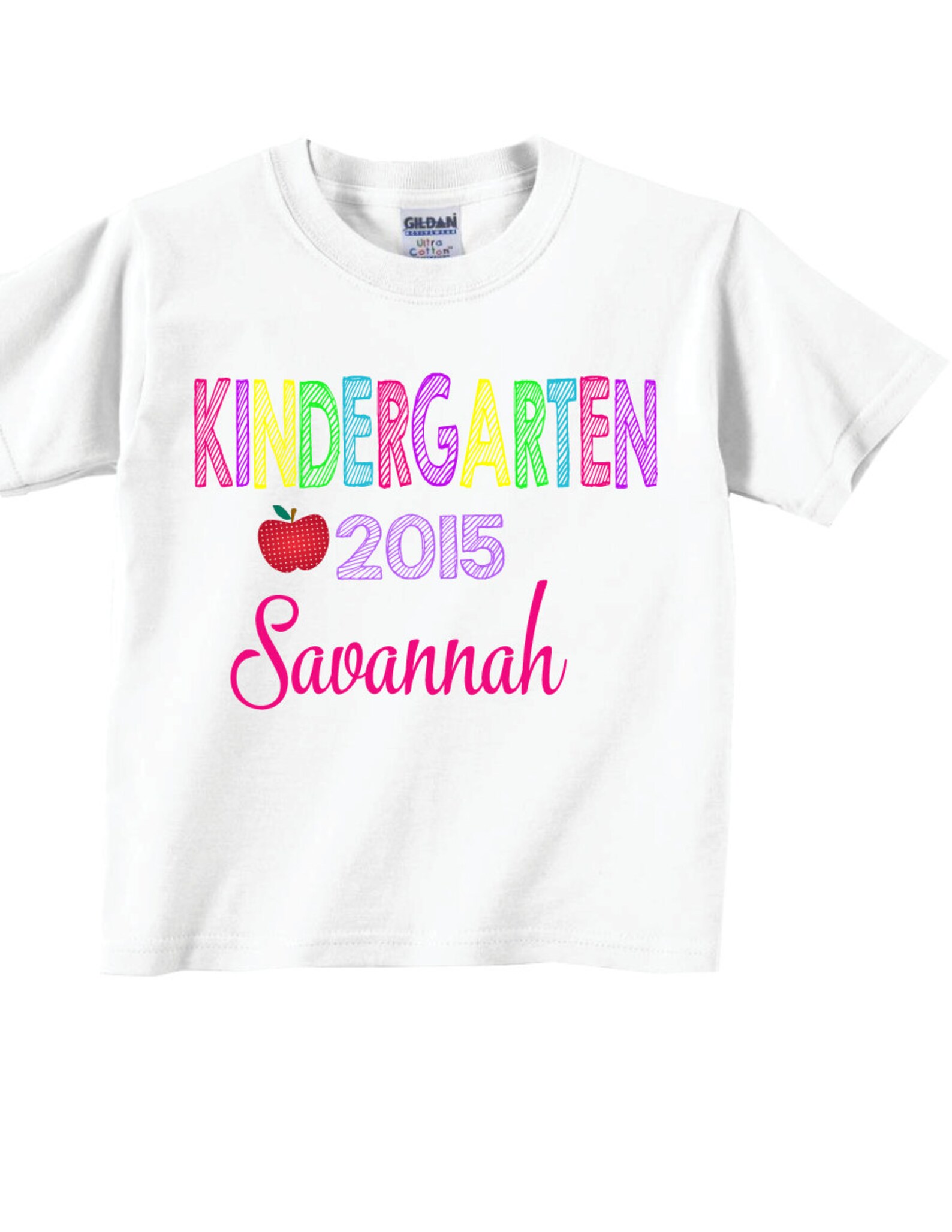 Kindergarten Shirts for Girls 2015 Personalized Kindergarten | Etsy