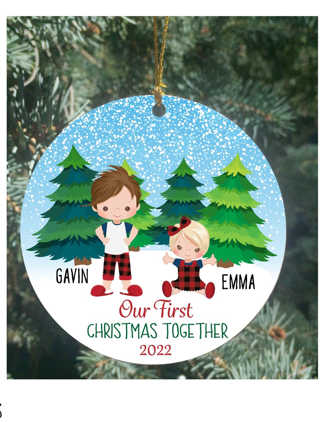 Personalized Big Brother Little Sister Christmas Ornament - Etsy