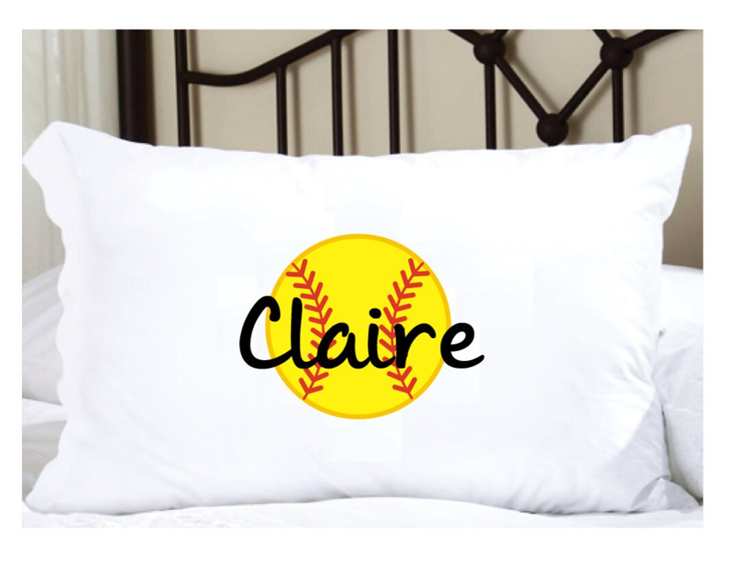 Personalized Softball Team Pillowcases: Sports Baseball Pillow Case ...