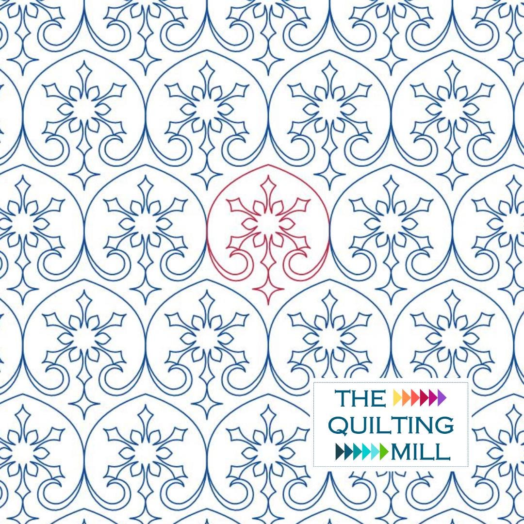 Midnight Frost - Quilting Pantograph | Snowflake Digital Longarm Design ...