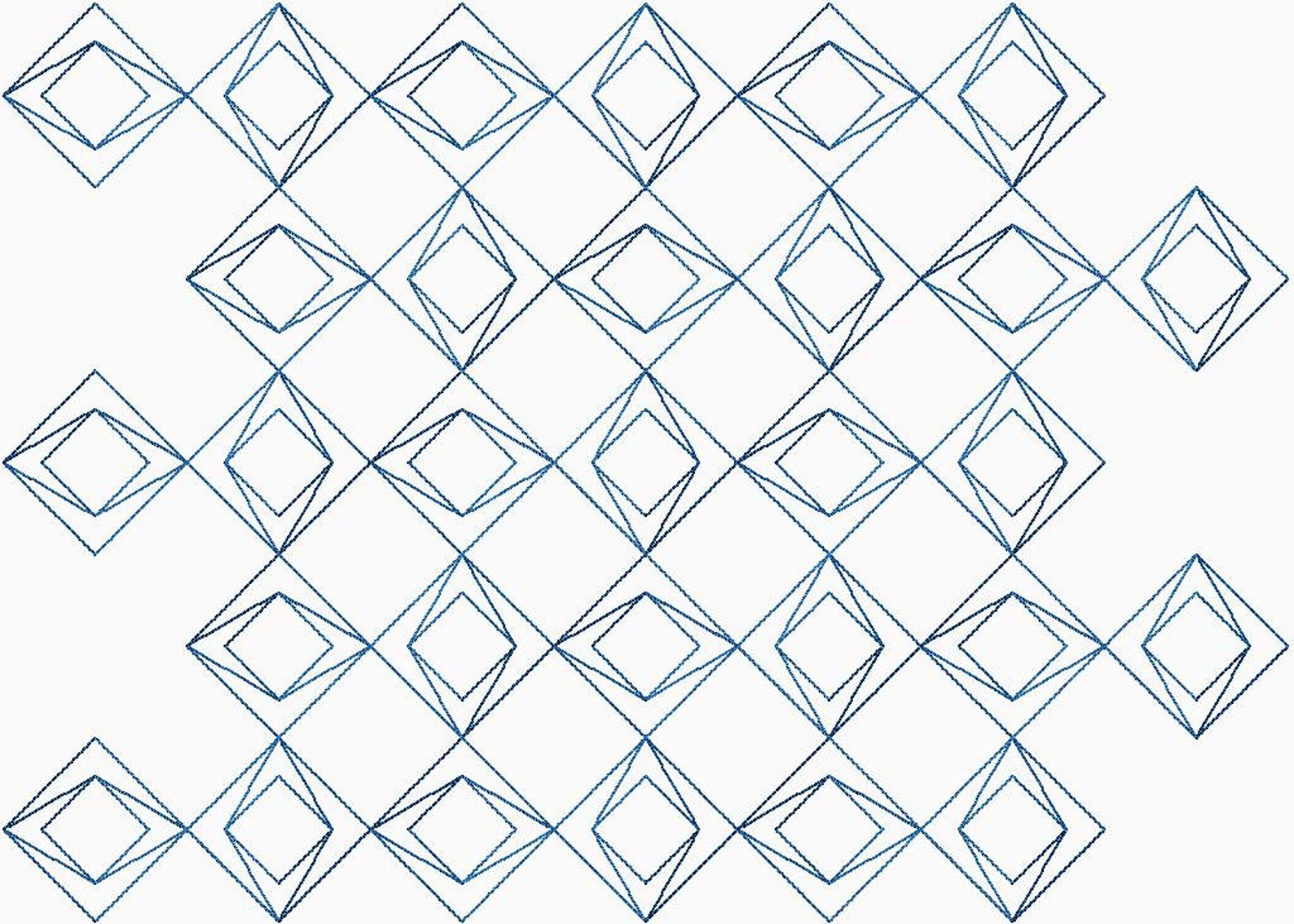 Alternating Diamonds Longarm Quilting Digital Design for - Etsy