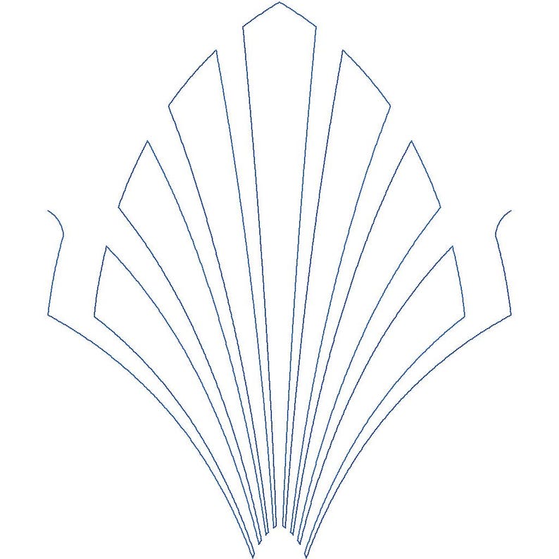 Deco Wallpaper - Pantograph for Longarm Machines | Art Deco Geometric ...