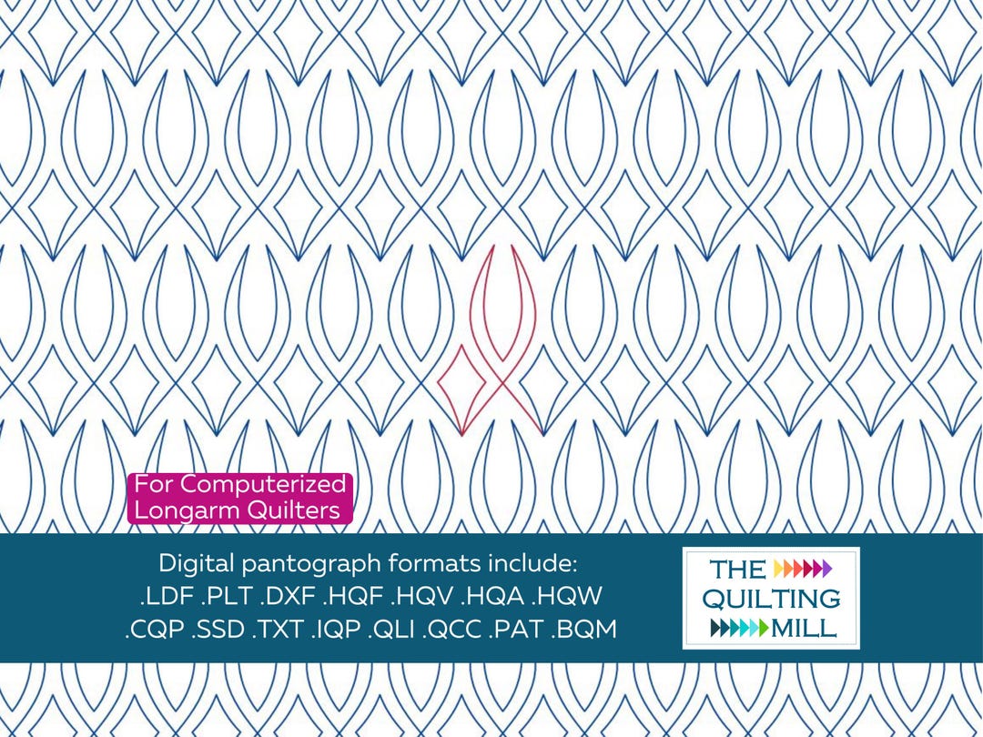 Oryx Digital Pantograph | Modern Symmetry Longarm Quilting Pattern ...
