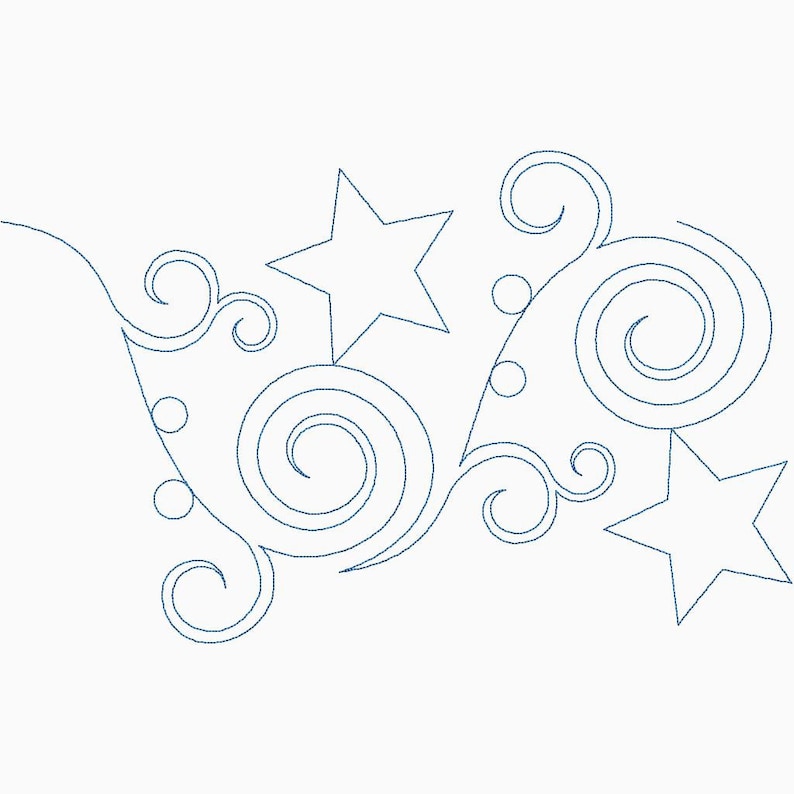 Star Blitz - Longarm Quilting Pantograph | Fun and Festive Star Design ...