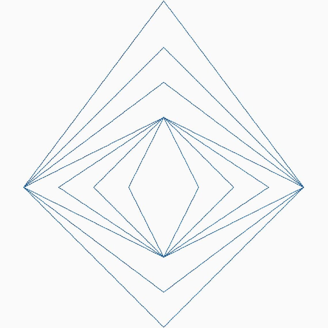 Dizzying - Digital Longarm Quilting Design | Modern Geometric Diamond ...
