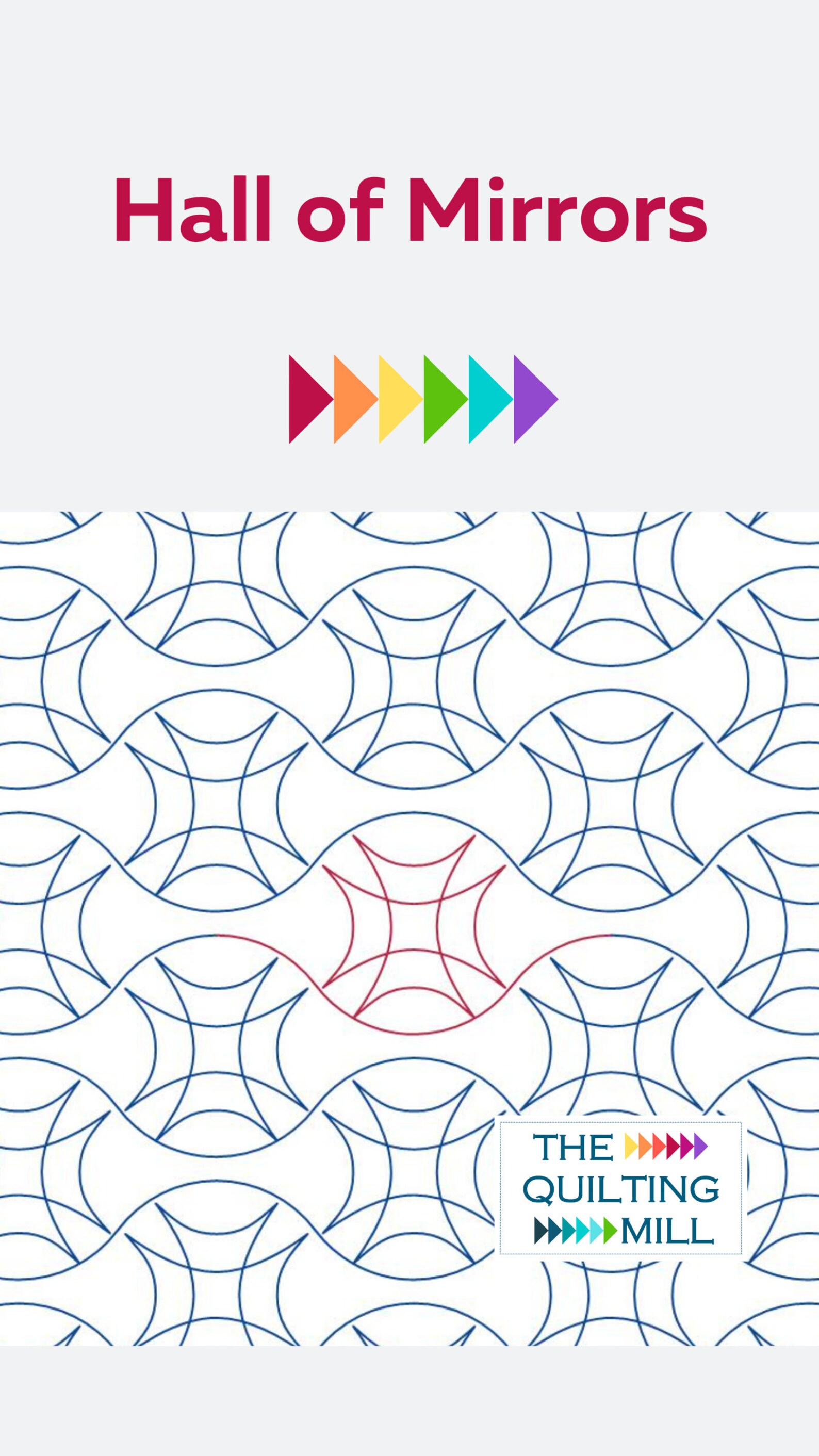 Hall of Mirrors - Longarm Quilting Pantograph | Digital Geometric ...