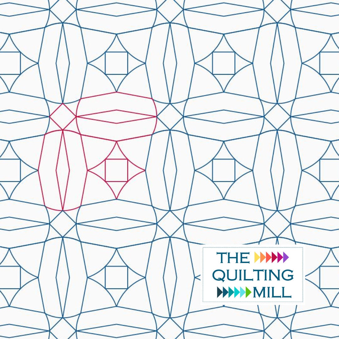 Double Wedding Ring Tile - Digital Pantograph | Modern Geometric ...