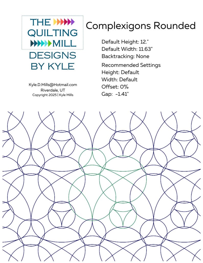 Complexigons Rounded - Digital Pantograph | Modern Geometric Design for ...