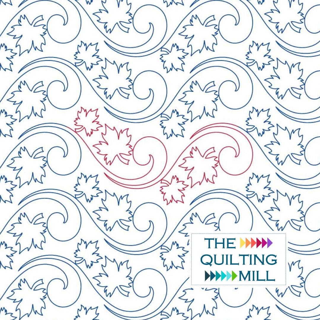 Maple Breeze Longarm Pantograph | Digital Quilting Pattern | Whimsical ...