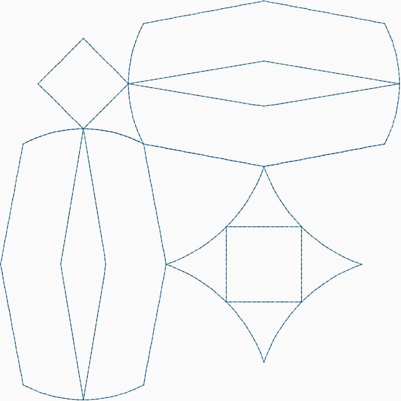 Double Wedding Ring Tile - Digital Pantograph | Modern Geometric ...